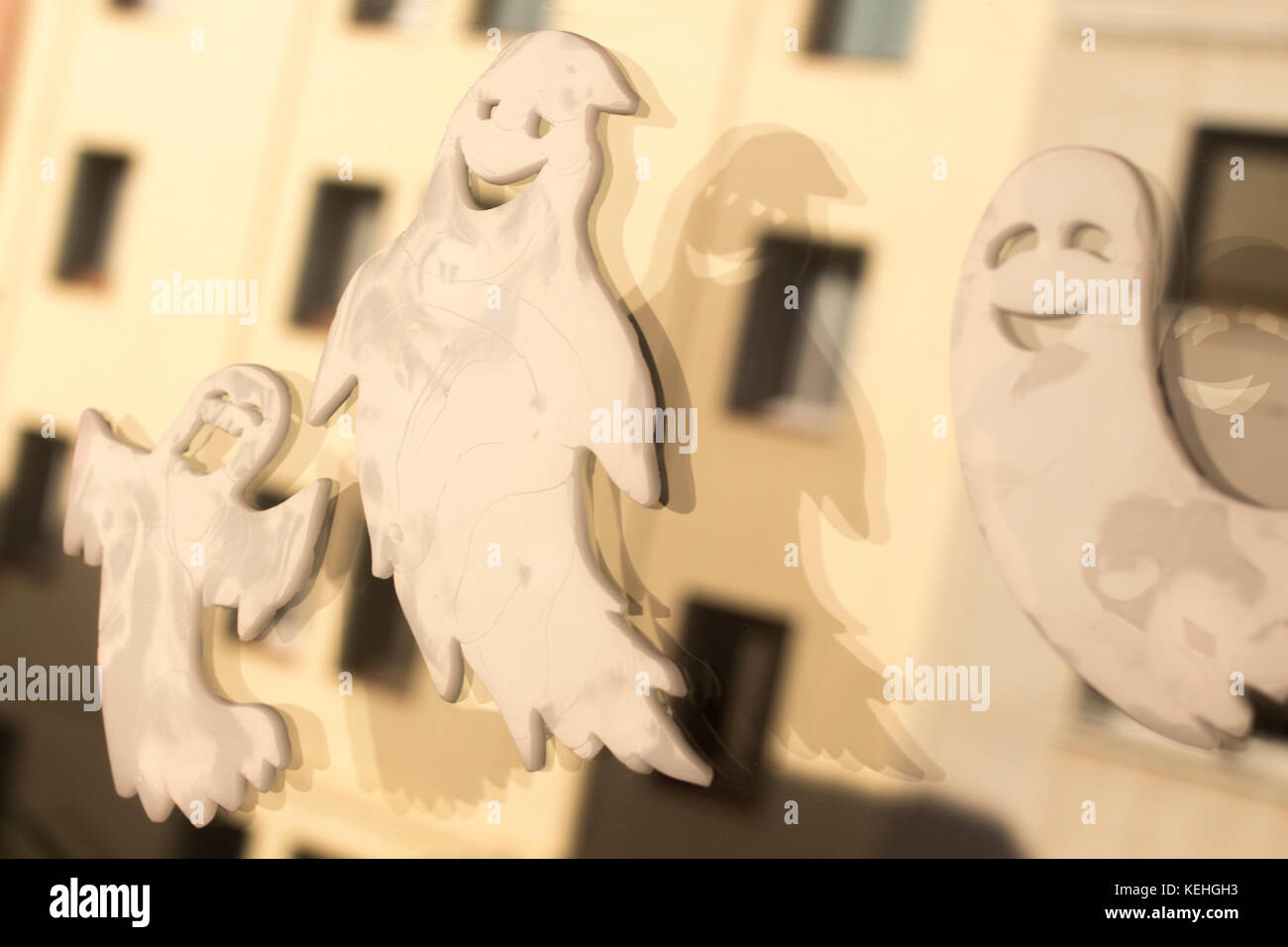 Halloween chidren's party toy ghost levitating flying in the air Stock ...