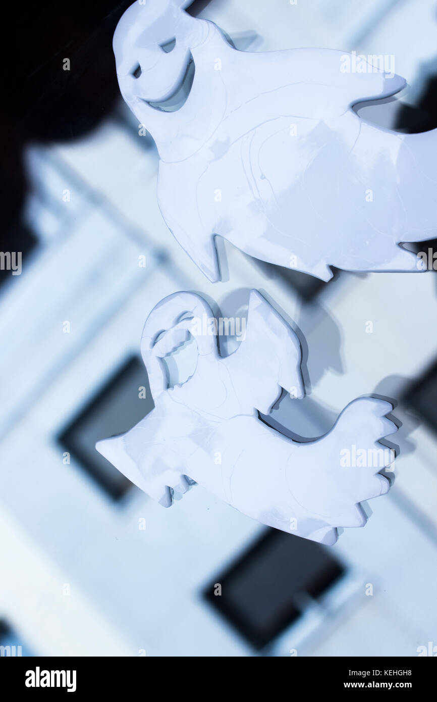 Halloween chidren's party toy ghost levitating flying in the air Stock ...