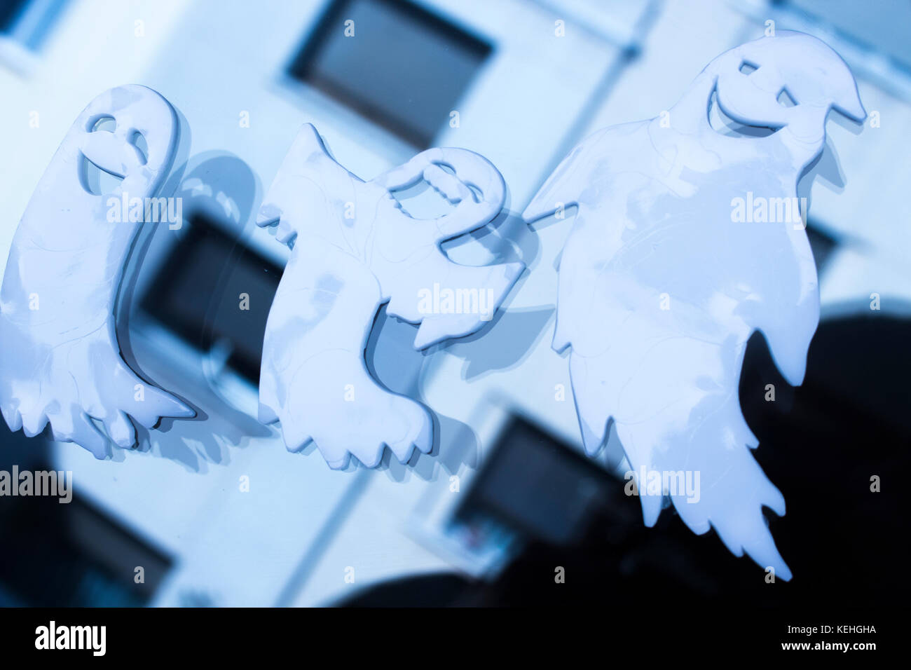 Halloween chidren's party toy ghost levitating flying in the air Stock ...