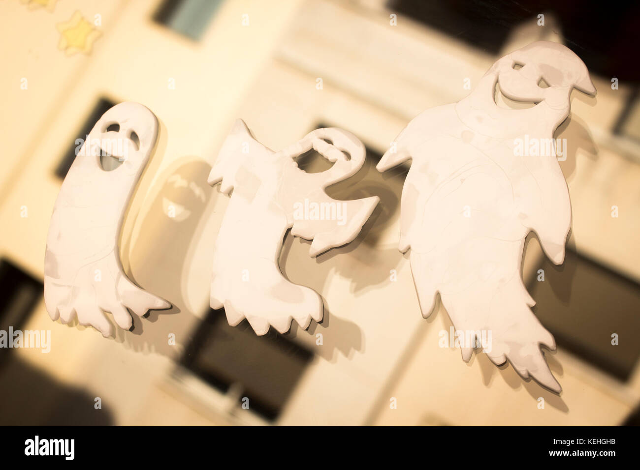 Halloween chidren's party toy ghost levitating flying in the air Stock ...