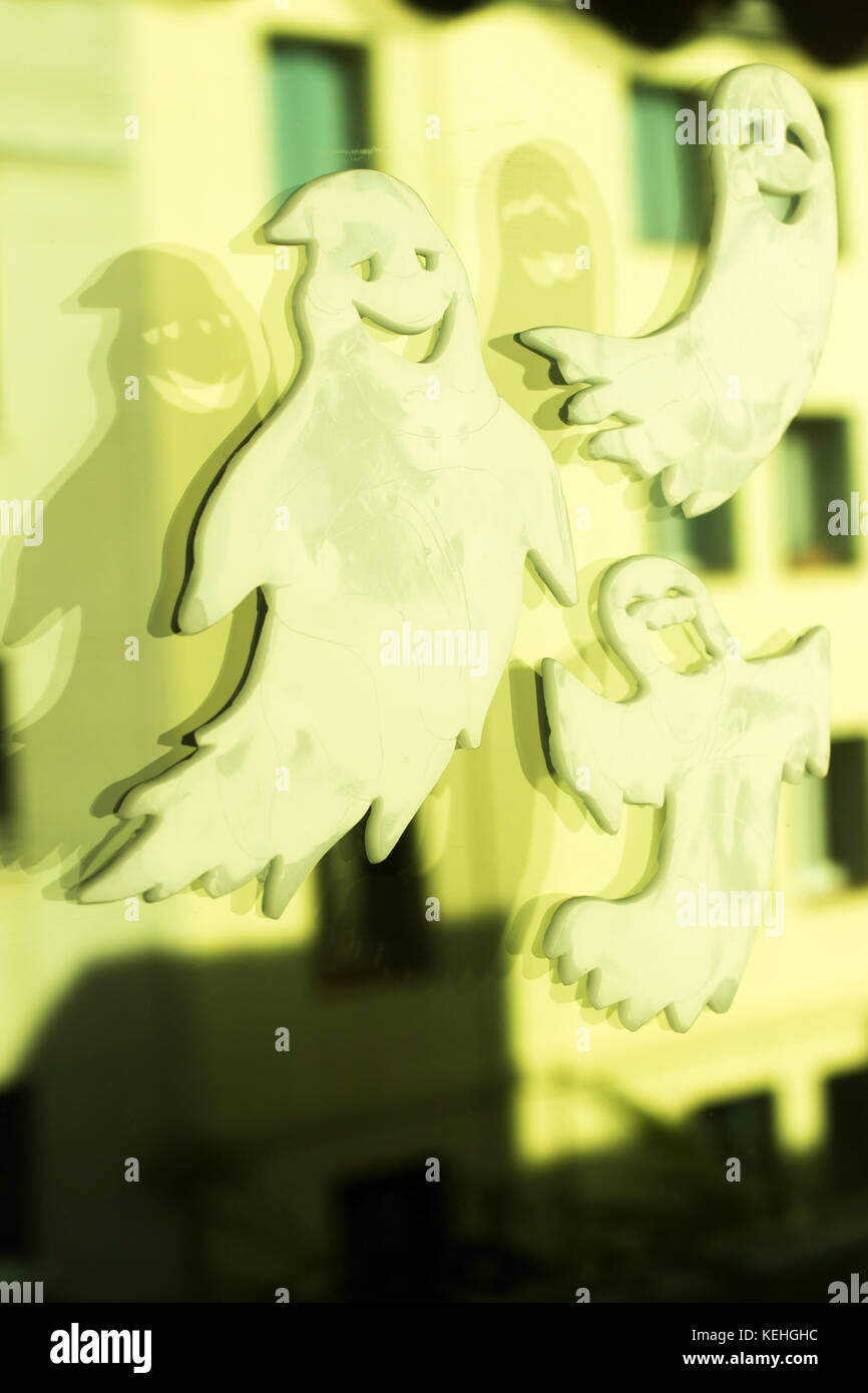 Halloween chidren's party toy ghost levitating flying in the air Stock ...