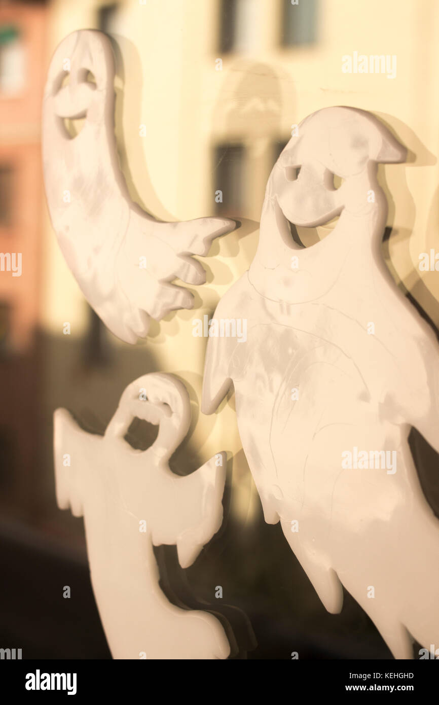 Halloween chidren's party toy ghost levitating flying in the air Stock ...