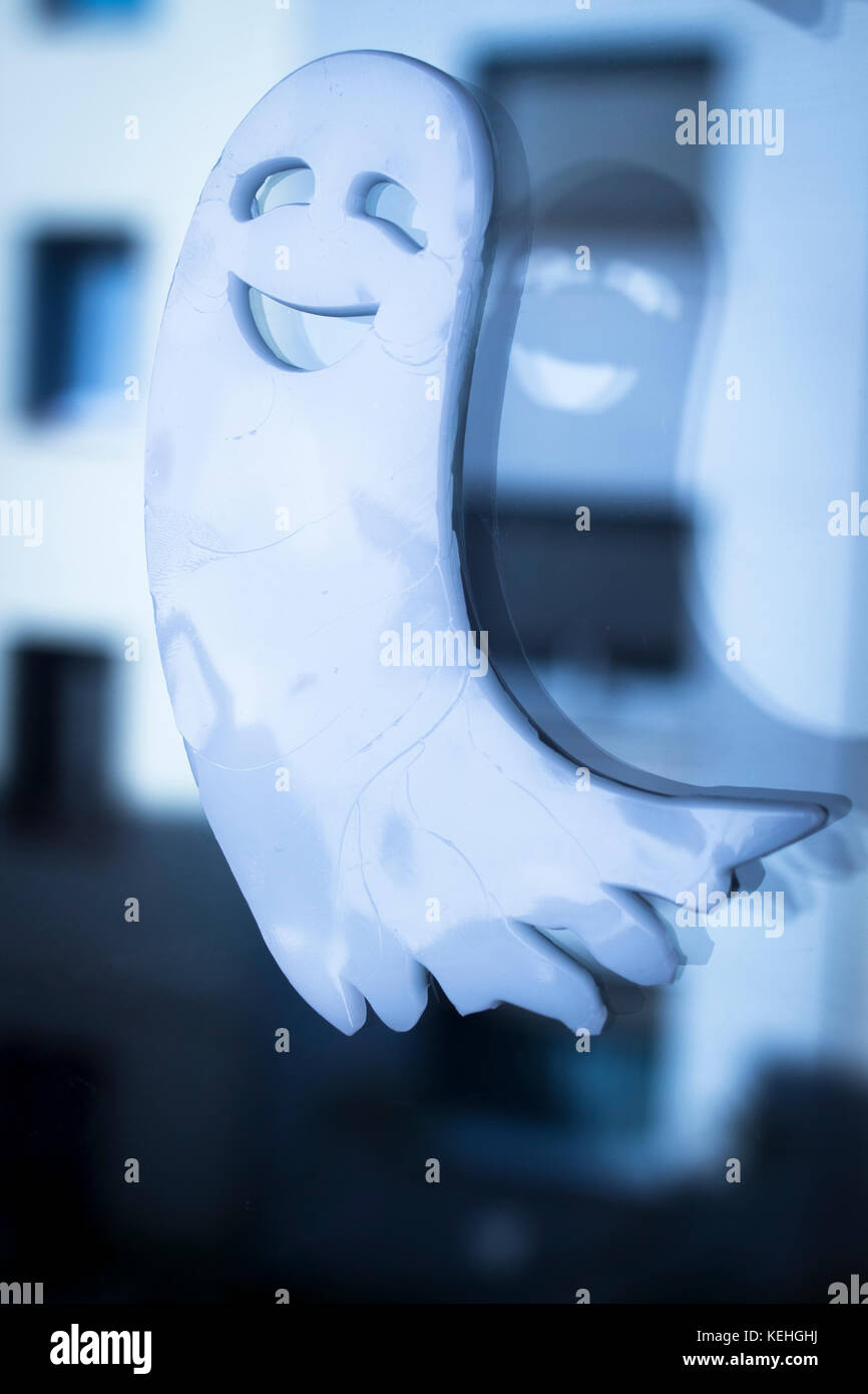 Halloween chidren's party toy ghost levitating flying in the air Stock ...