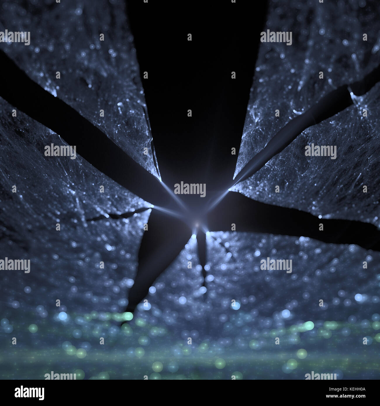 A fissure opening up to another dimension Stock Photo - Alamy