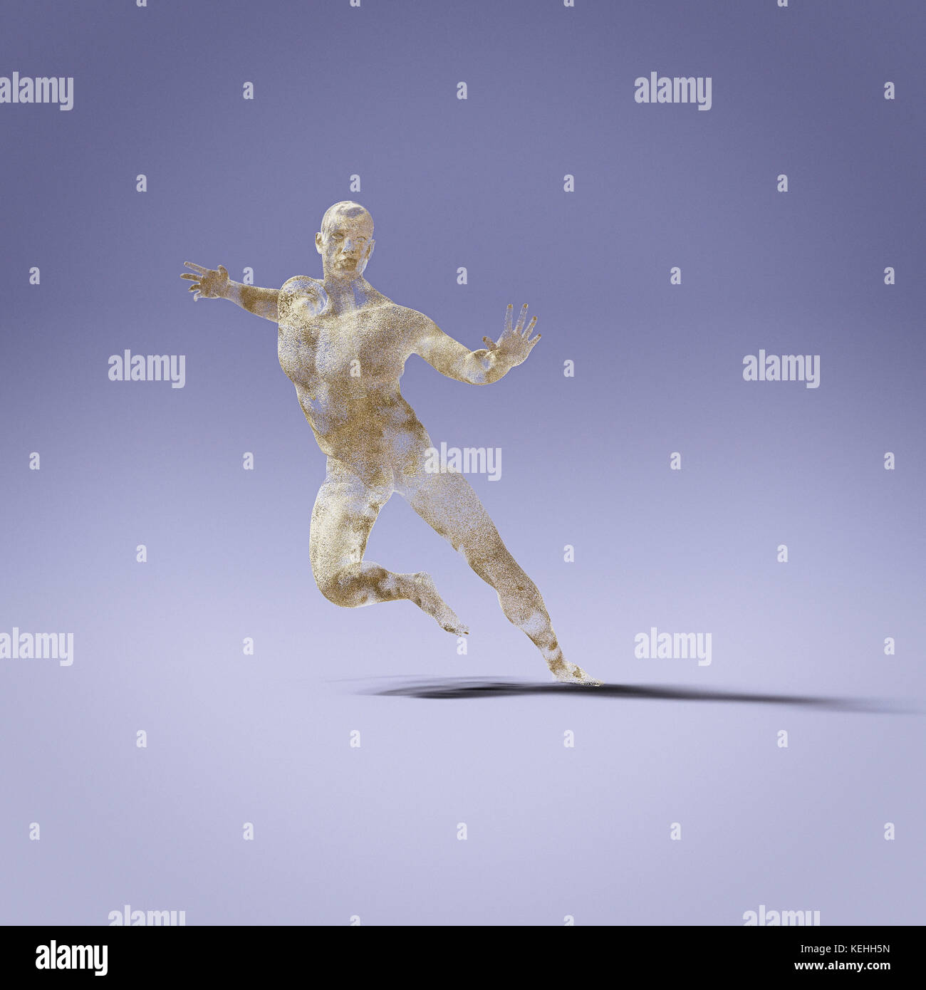 Futuristic man dancing Stock Photo - Alamy
