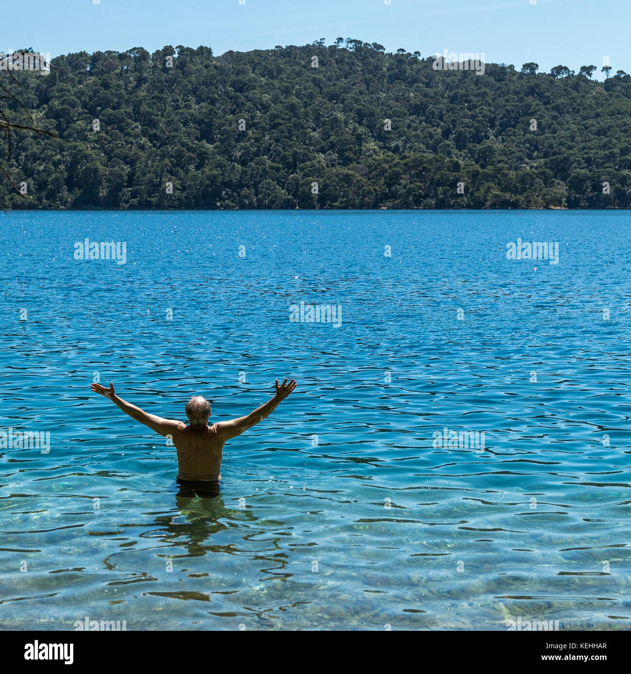 Man wading hi-res stock photography and images - Alamy