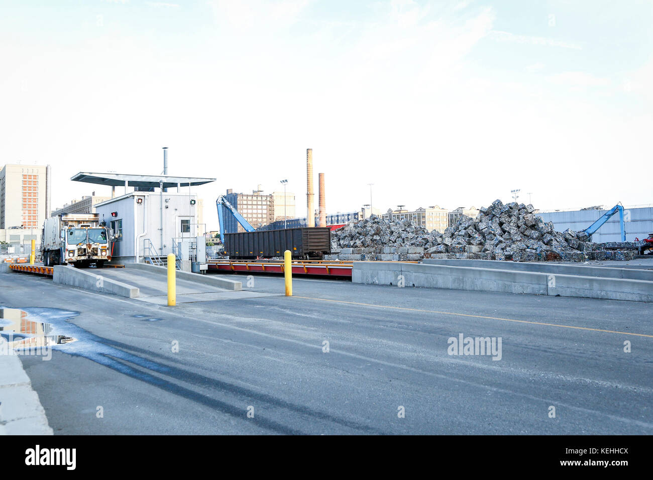 Piles of compacted garbage Stock Photo - Alamy