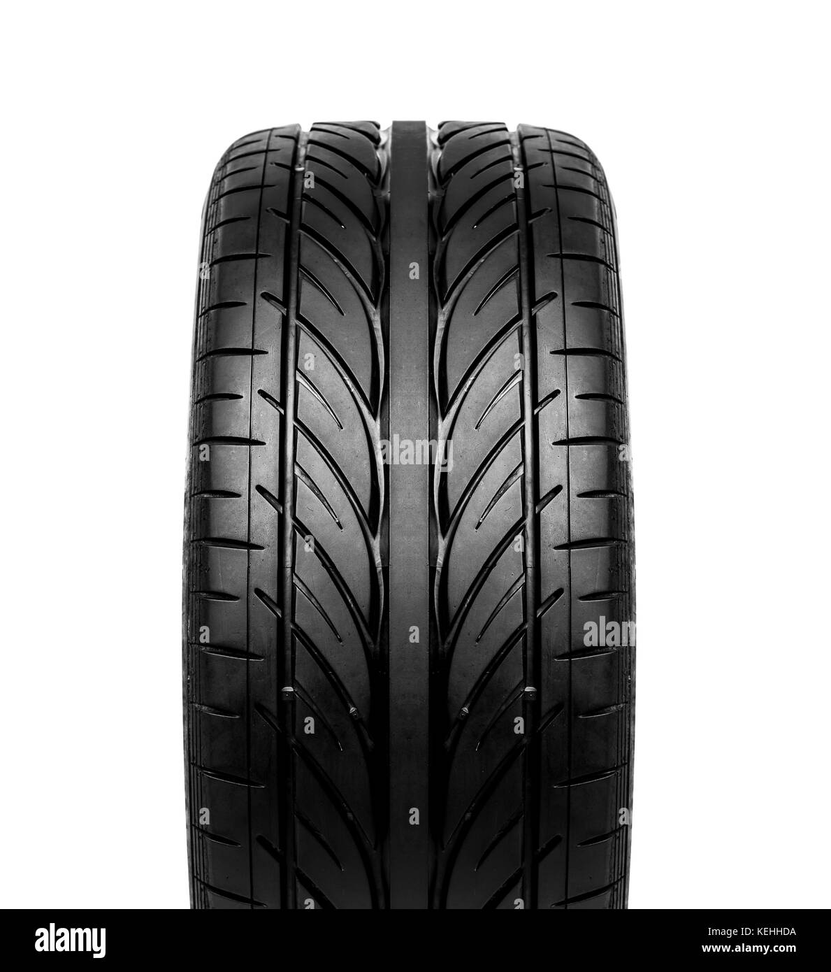 Car tire isolated on white background Stock Photo - Alamy