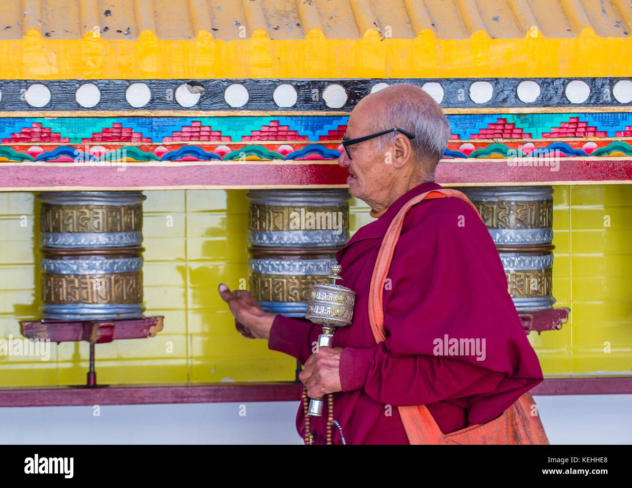 Portraite of Ladakhi man during the Ladakh Festival in Leh India Stock ...
