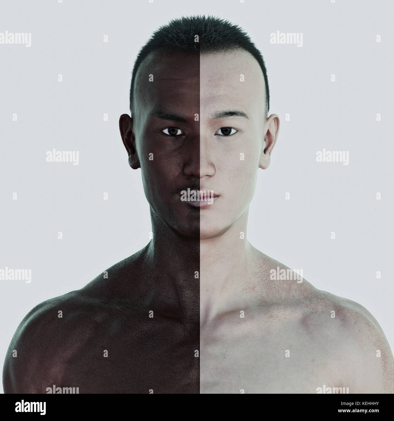 With different skin colour hi-res stock photography and images - Alamy