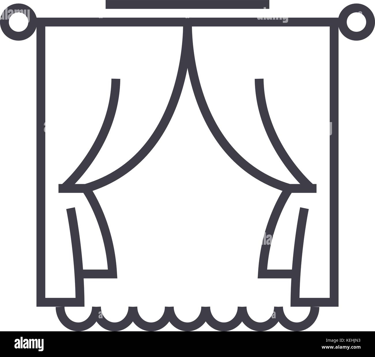 Close black blind Stock Vector Images - Alamy