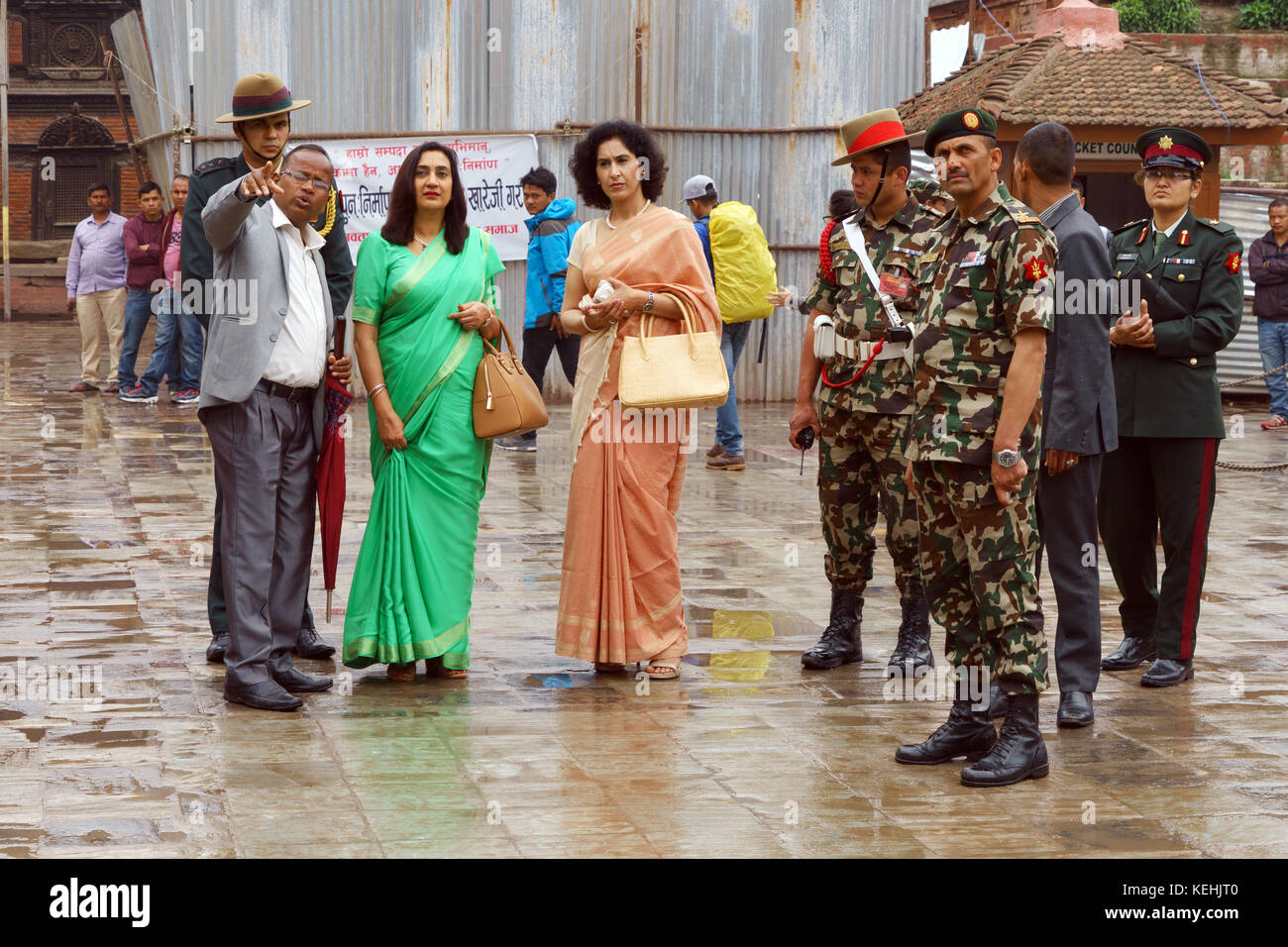 Indian dignitaries visiting Kathmandu, Nepal Stock Photo - Alamy