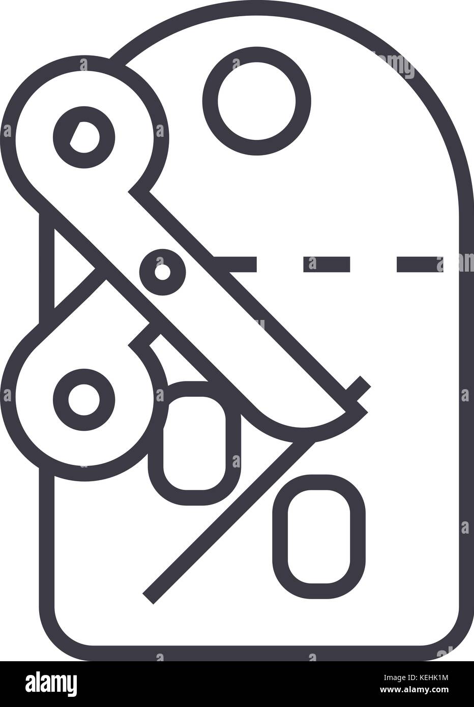 discounts,label,scissors vector line icon, sign, illustration on ...