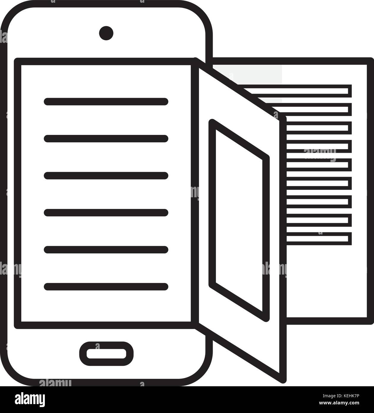 ear cleaning vector line icon, sign, illustration on background ...