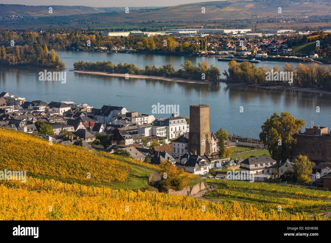 Rüdesheim am Rhein, wine making town in Germany Stock Photo - Alamy