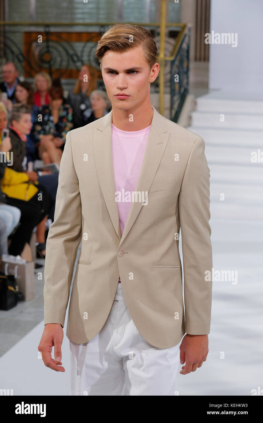 Irish fashion designer Paul Costelloe presenting his new new fashion ...