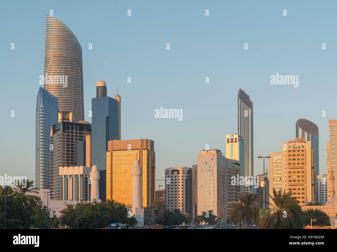 Modern highrises in city Stock Photo - Alamy