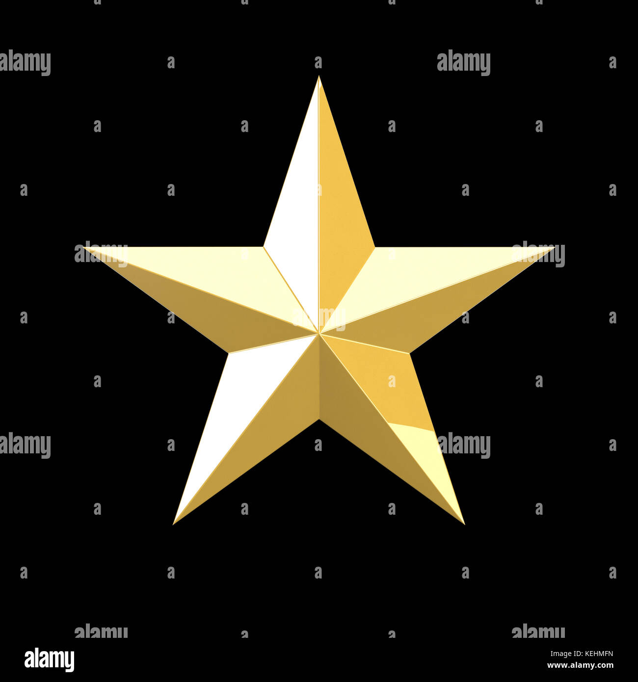 One Gold Star Stock Photo - Alamy