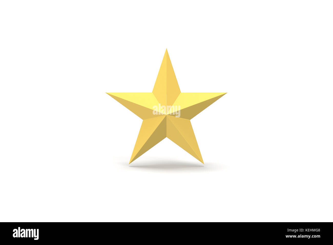 One Gold Star Stock Photo - Alamy