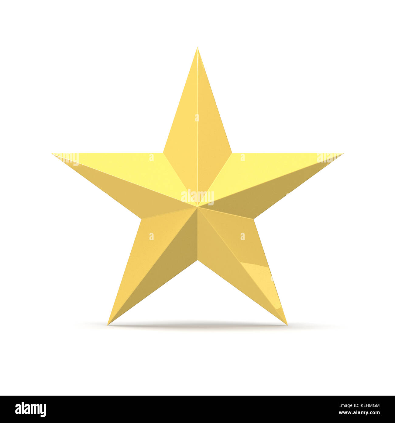 One Gold Star Stock Photo - Alamy