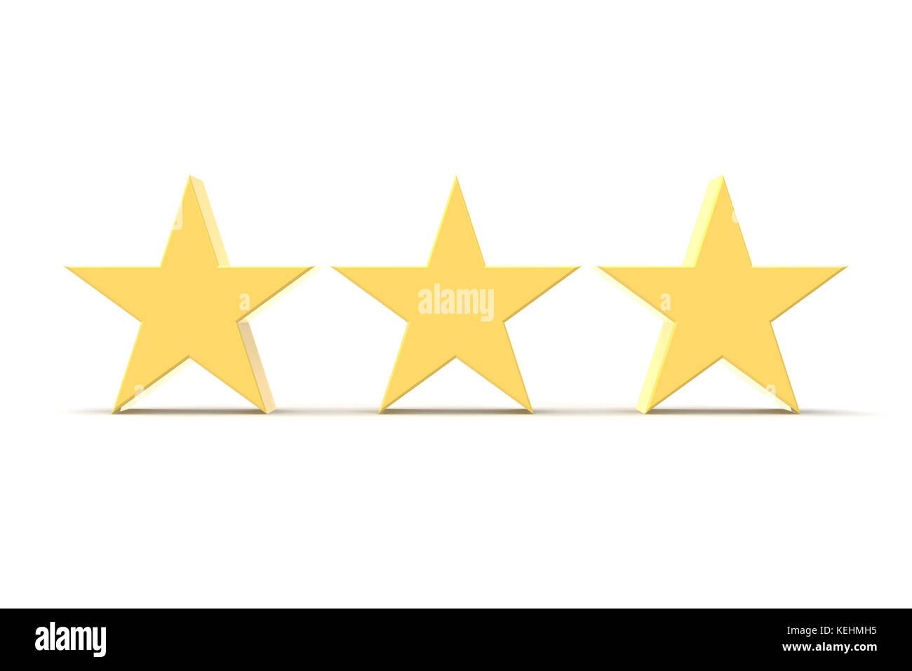Three Gold Stars Stock Photo - Alamy