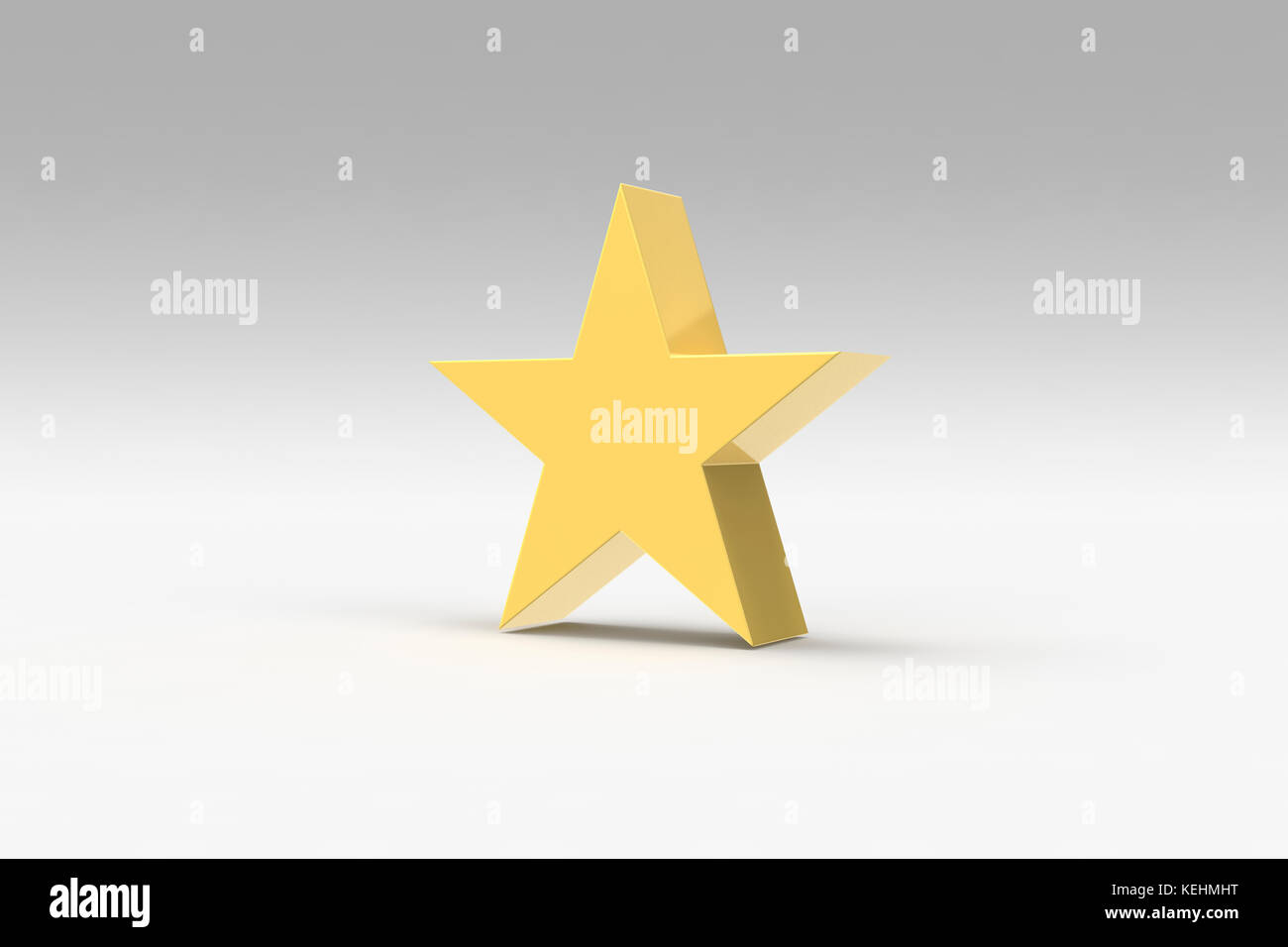 One Gold Star Stock Photo - Alamy