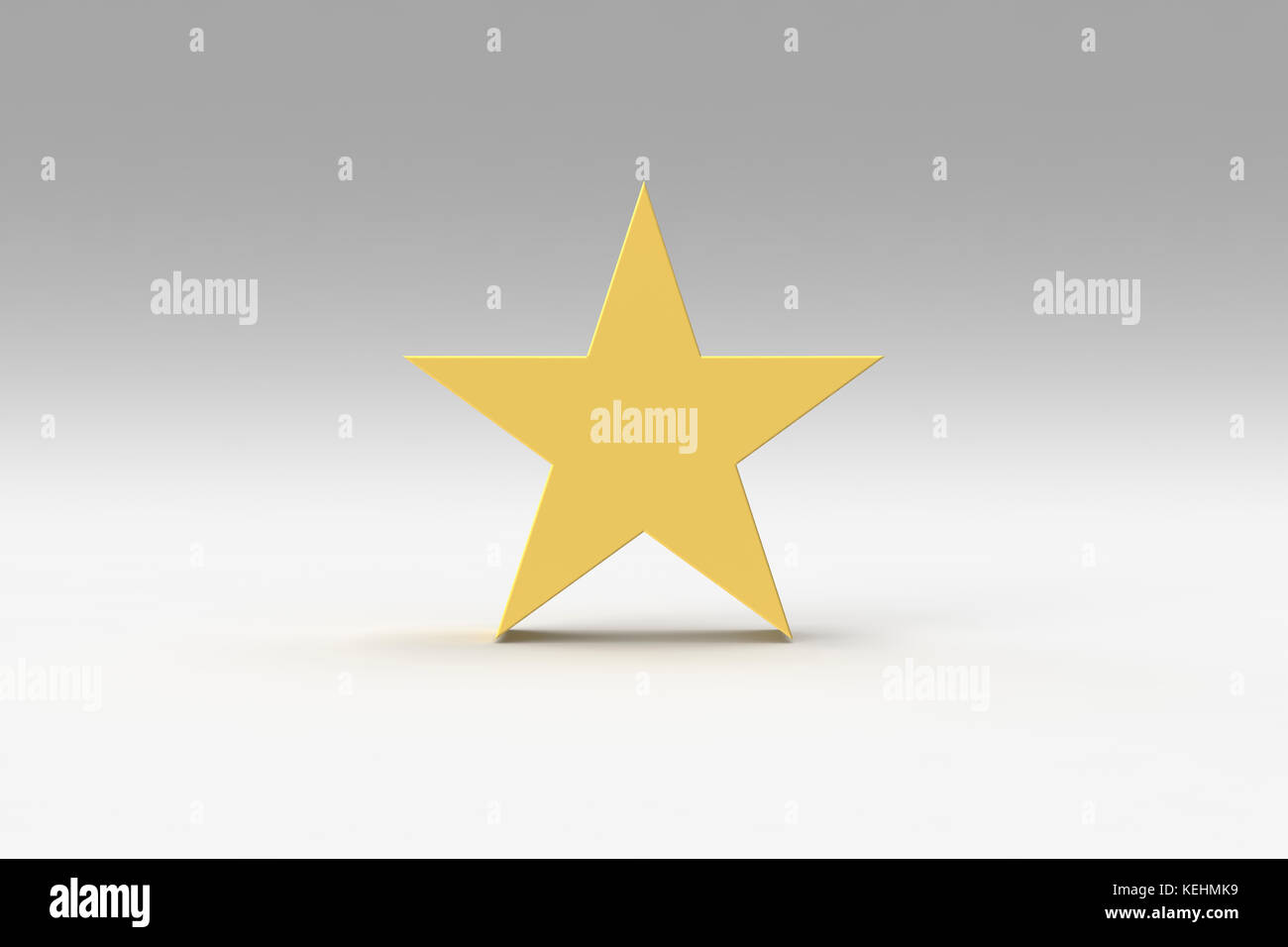 One Gold Star Stock Photo - Alamy