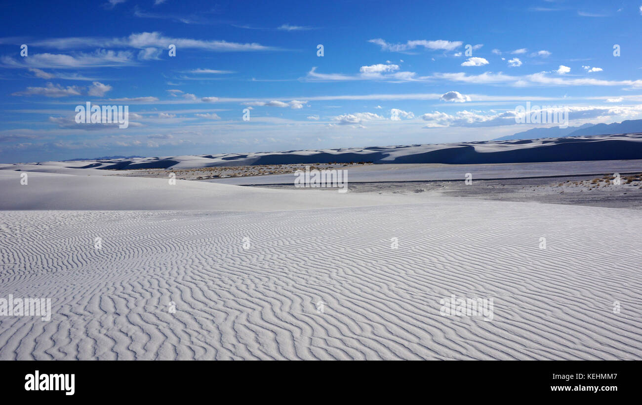 The White Sands desert is located in Tularosa Basin New Mexico Stock ...