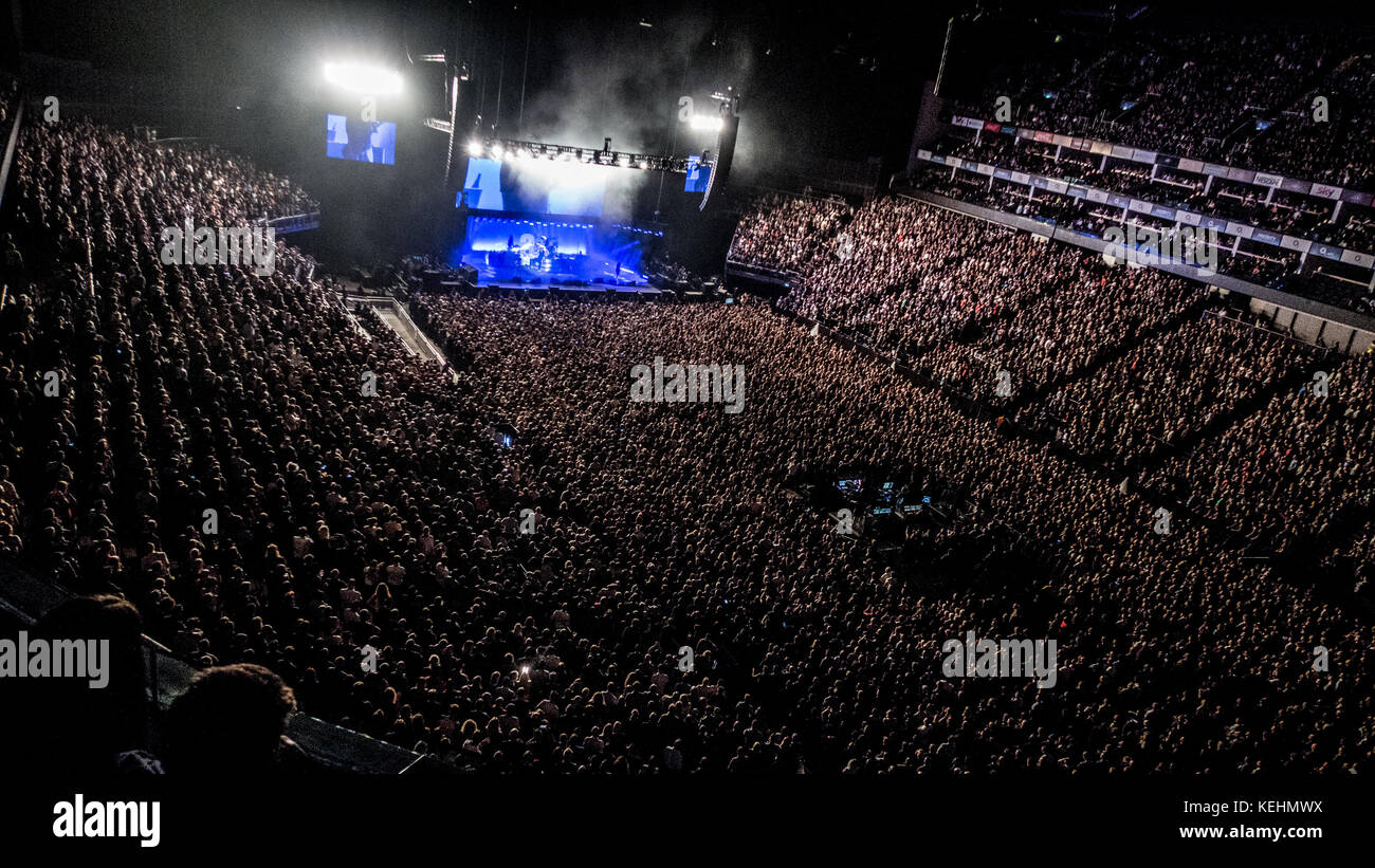 Foo Fighters crowd views at the O2 Arena Featuring: Foo Fighters, Dave ...