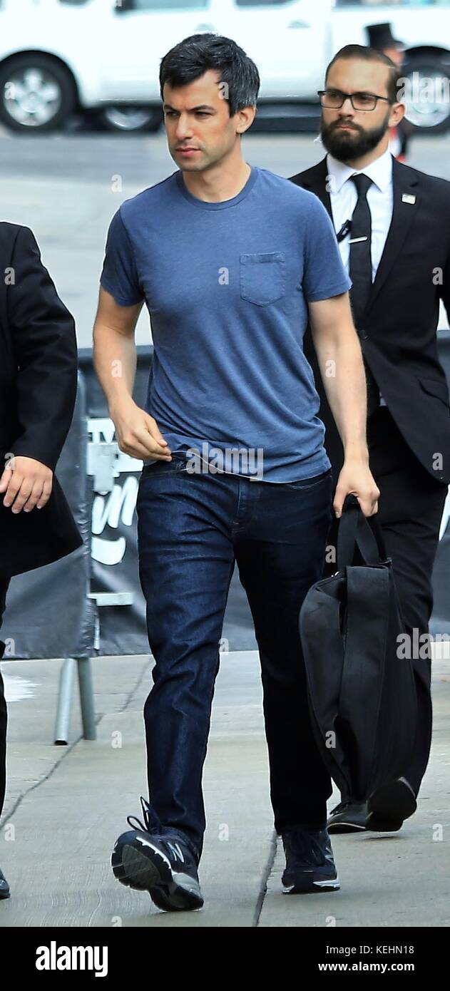 Nathan Fielder arrives at the ABC Studios for an appearance on 'Jimmy ...