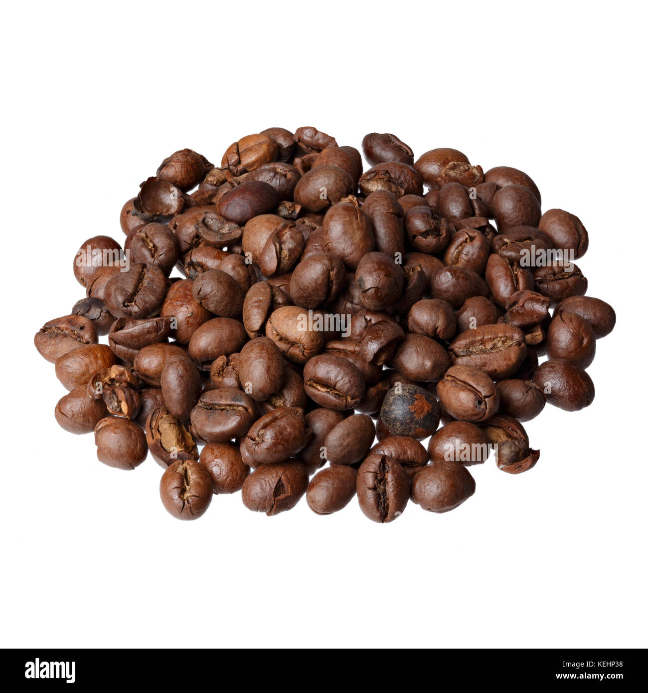 Togo Robusta gourmet coffee on white background. High resolution photo ...