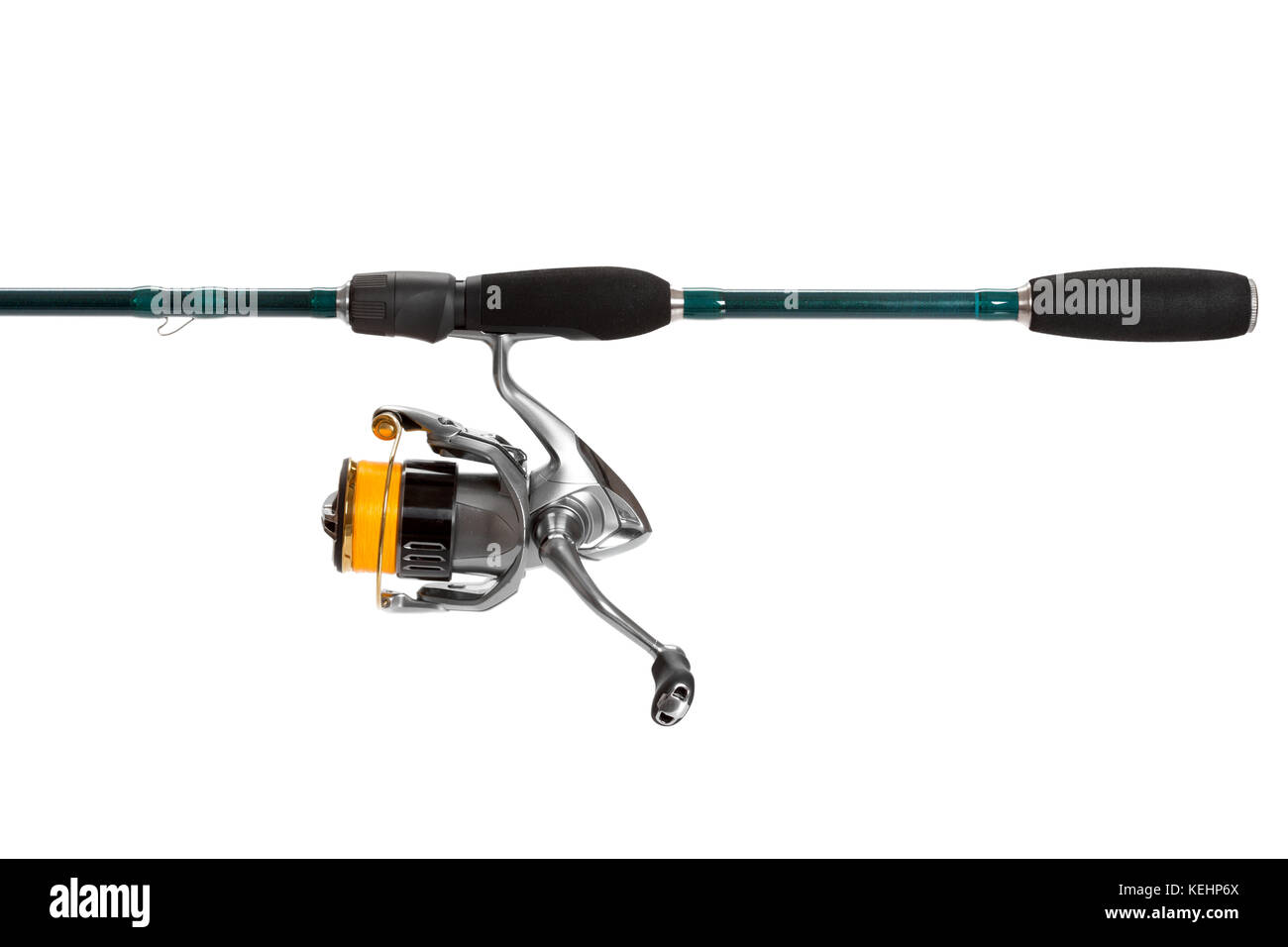 Rod spinning on the white background. High resolution photo Stock Photo ...