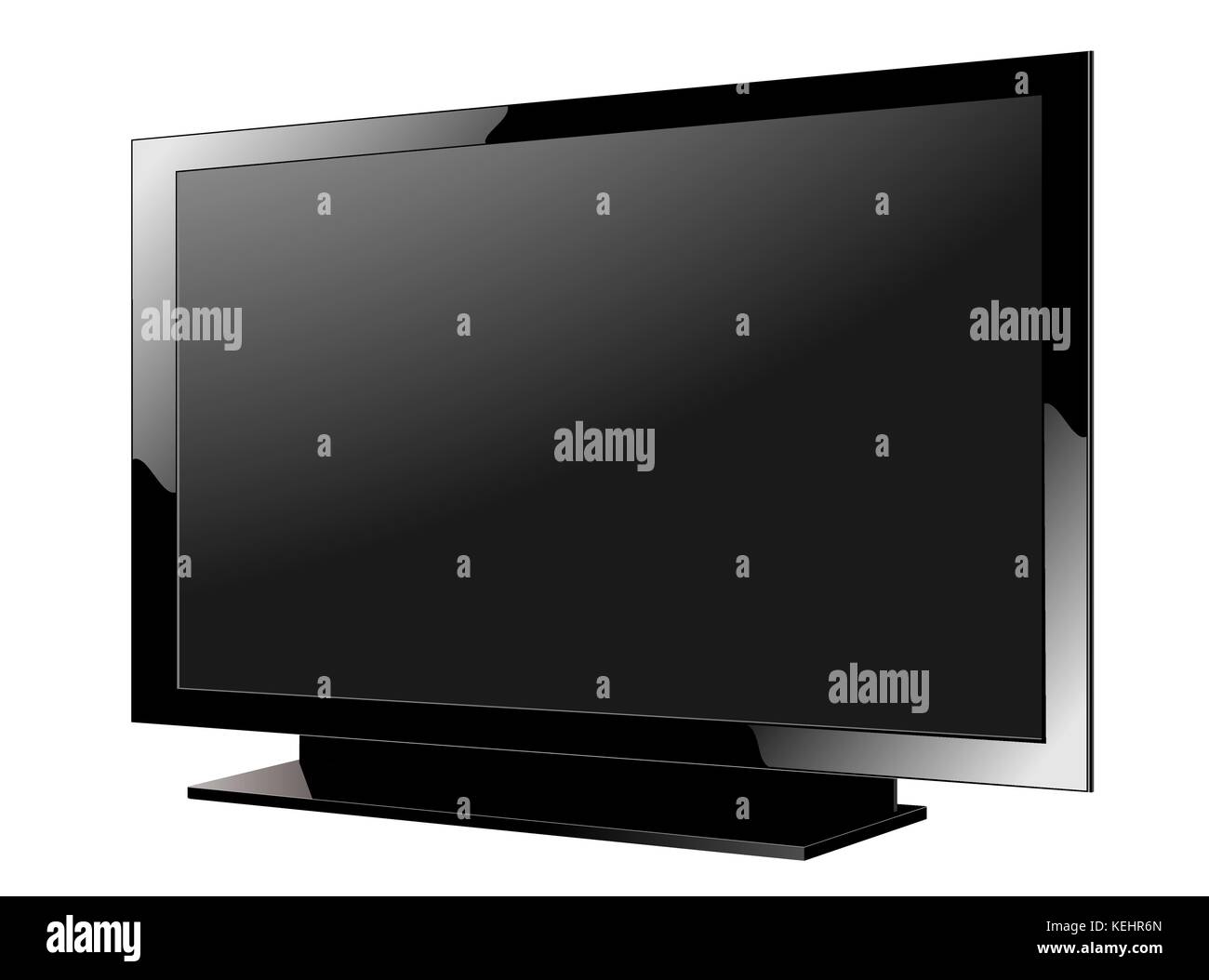TV flat screen lcd, plasma realistic vector illustration Stock Vector ...