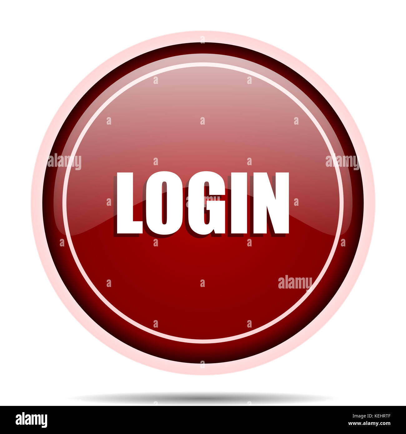 Red Login Button