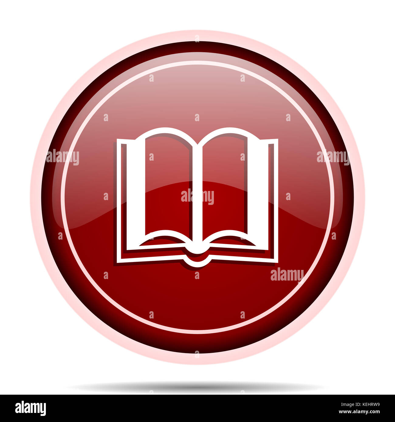 Books icon circle hi-res stock photography and images - Alamy