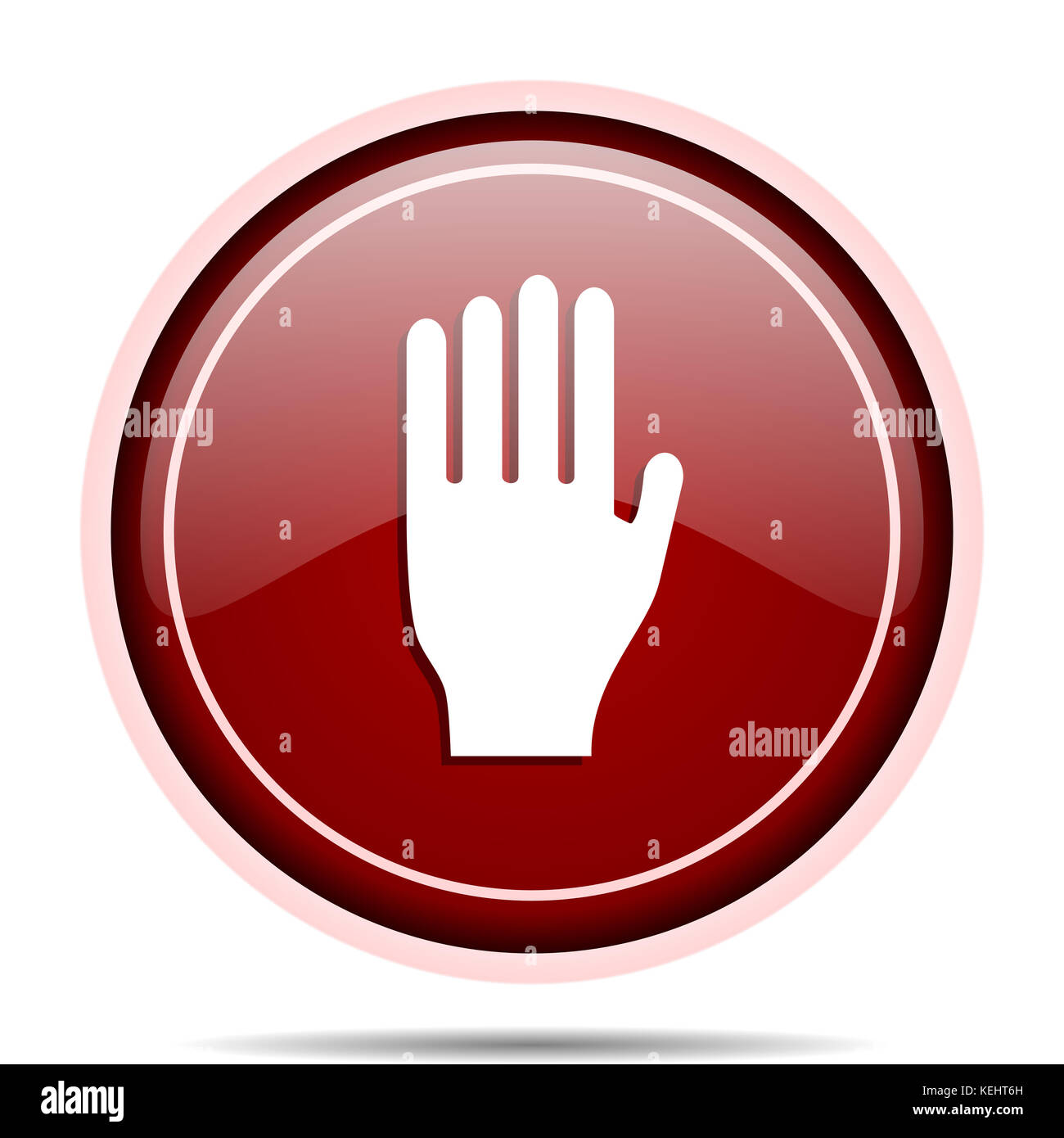 Denied Symbol Circle Icon High Resolution Stock Photography and Images ...