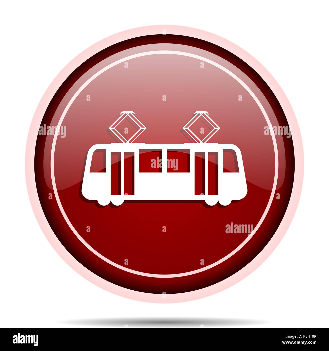 Tram transport isolated icon hi-res stock photography and images - Alamy