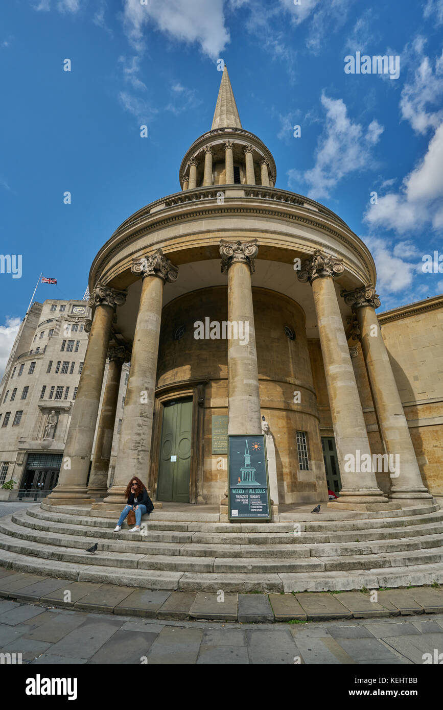All souls church londn hi-res stock photography and images - Alamy