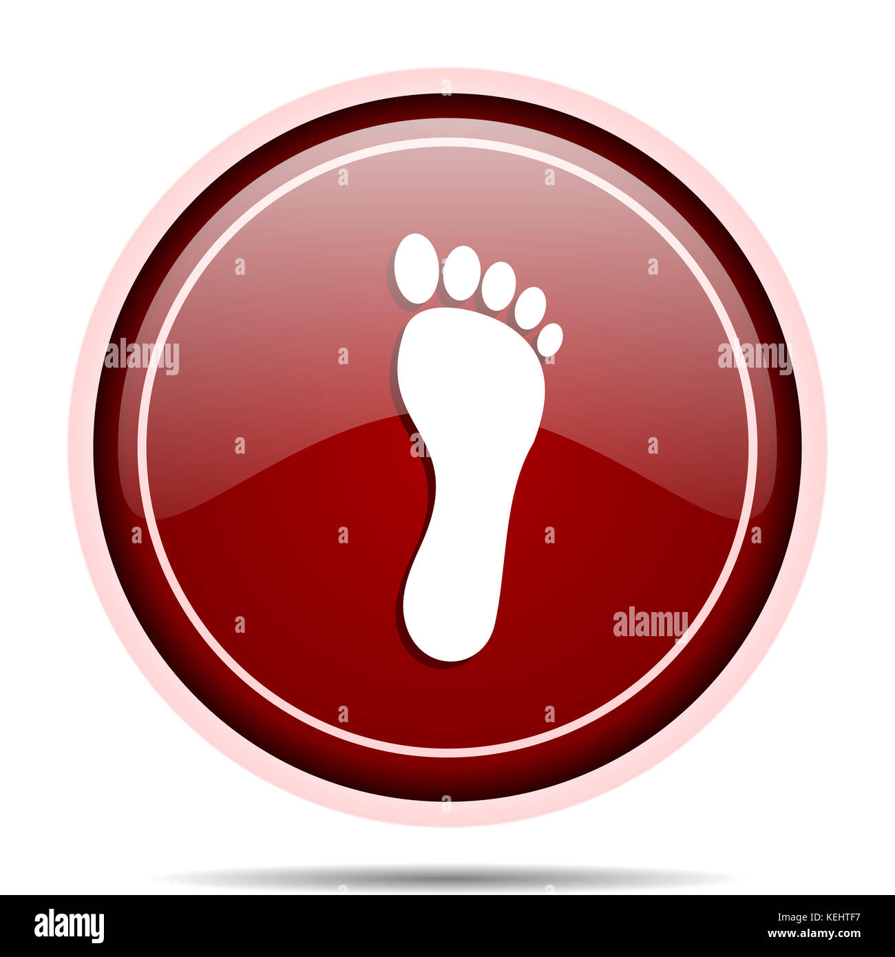Footstep icon hi-res stock photography and images - Alamy
