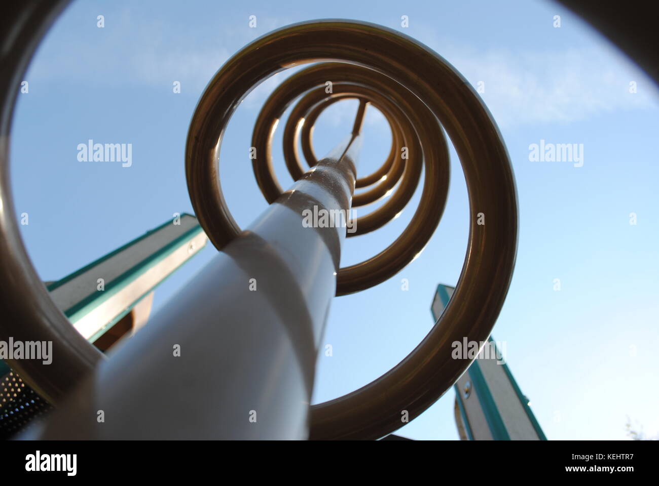 Looking up through a spiral Stock Photo - Alamy
