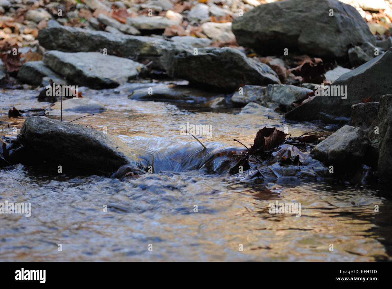 small creek with rocks Stock Photo - Alamy