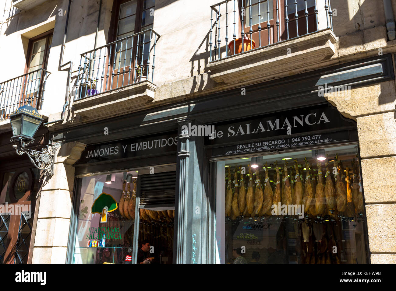 Jamones Y Embutidos de Salamanca shop selling Iberico Jamon ham and ...