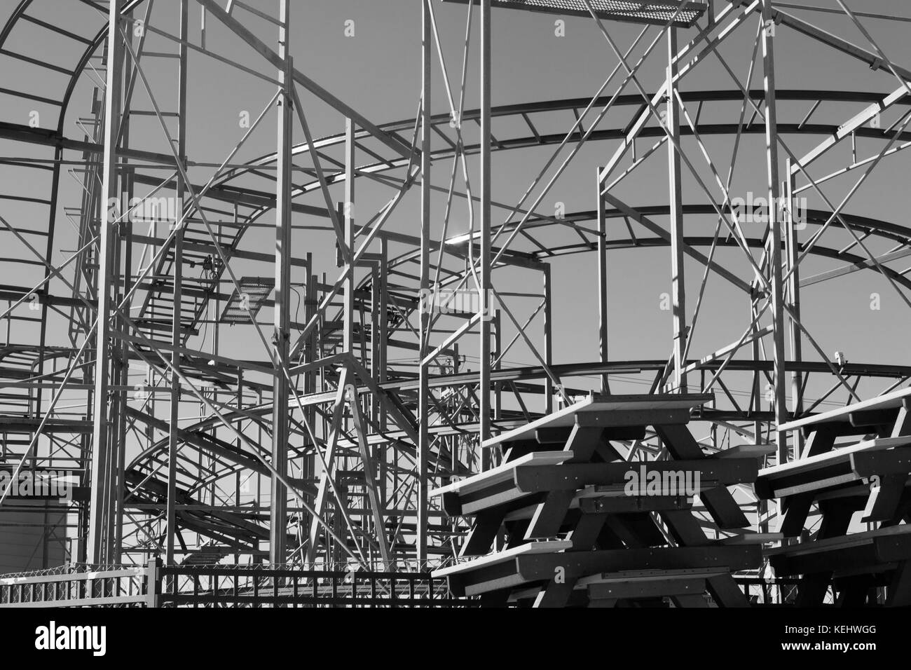 Boardwalk Amusement Park Rides closed after season. Point Pleasant ...