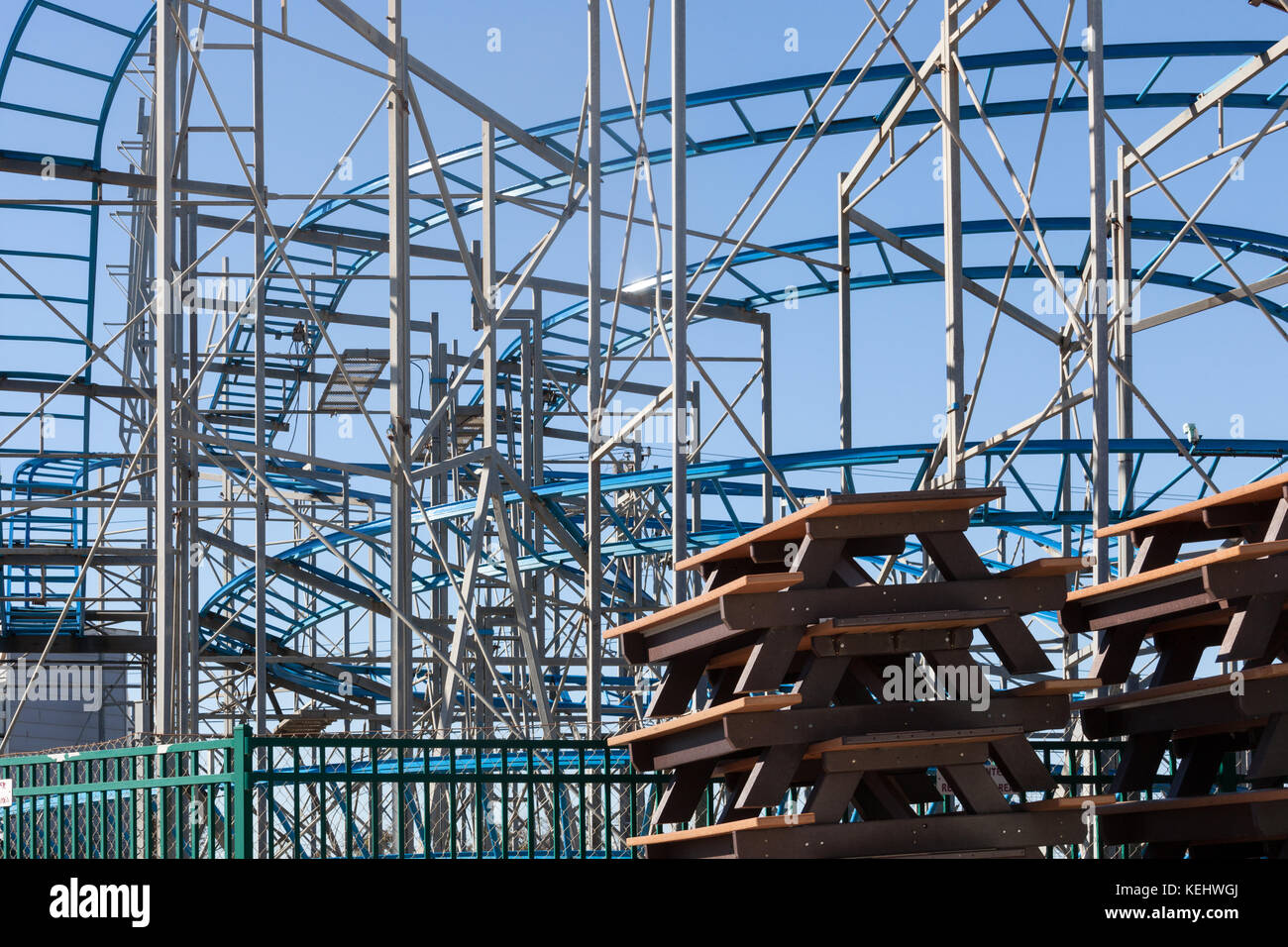 Boardwalk Amusement Park Rides closed after season. Point Pleasant ...