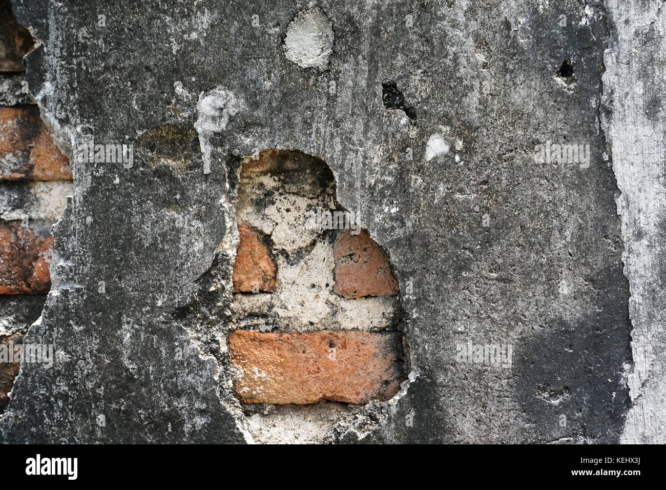 Cracked old wall ,brick texture for background Stock Photo - Alamy