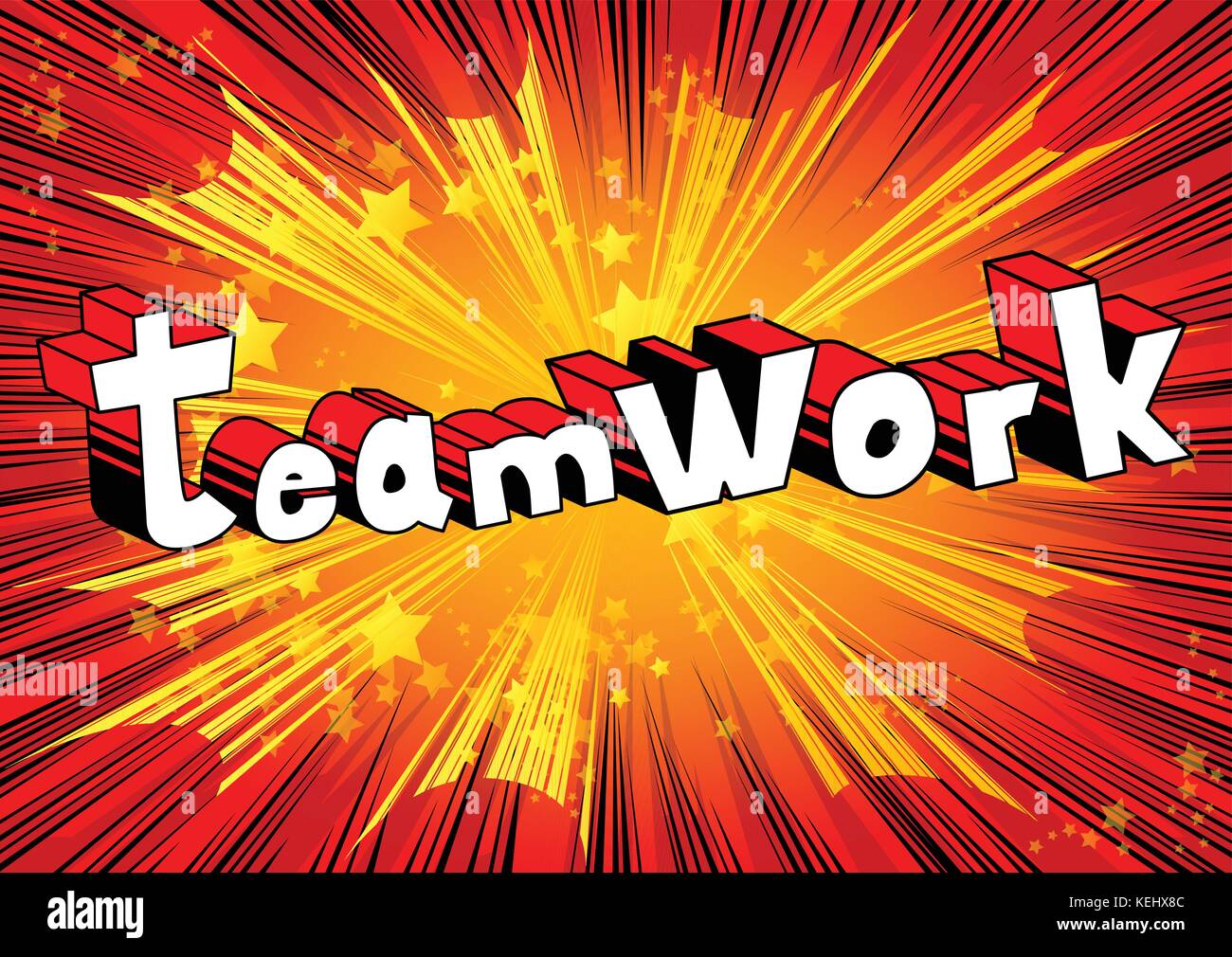 Teamwork Illustration Stock Vector Images - Alamy