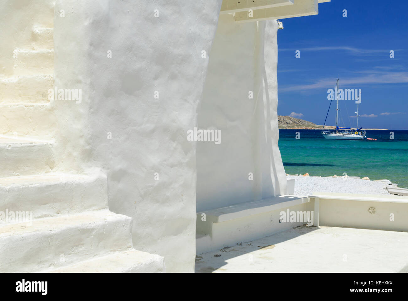Whitewashed building along waterfront hi-res stock photography and ...