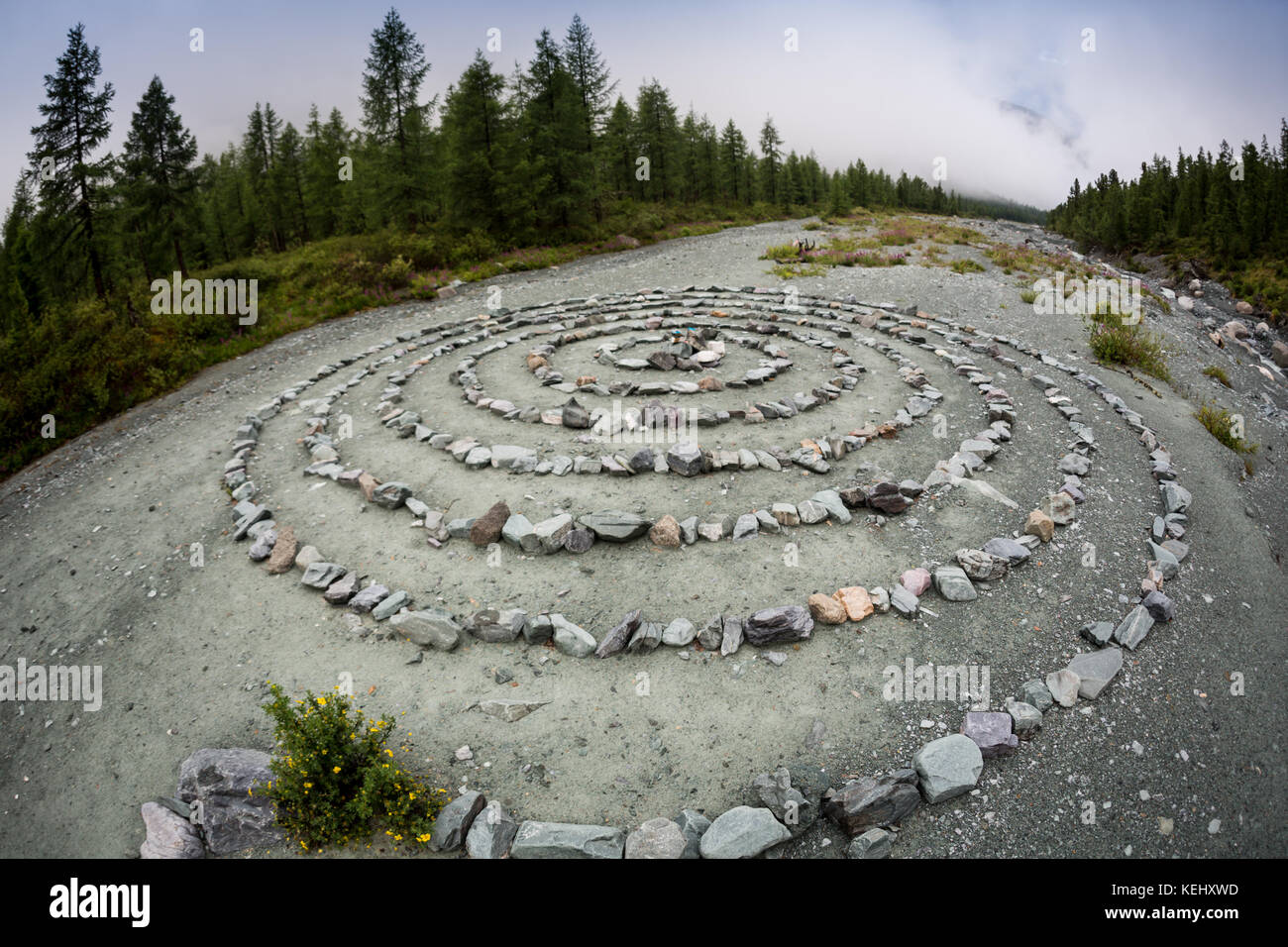 Meditation labyrinth hi-res stock photography and images - Alamy