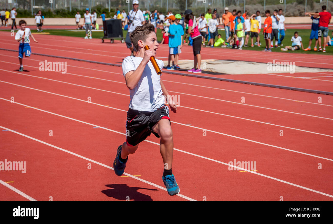 Track Field Relay Team On High Resolution Stock Photography and Images ...