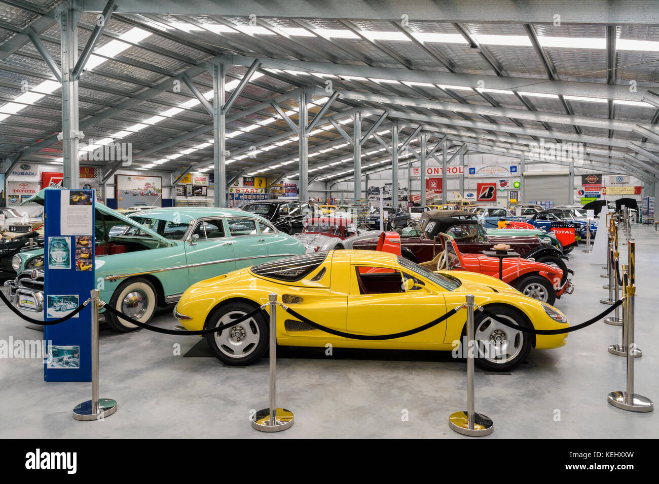 The hand built Byfield Jaguar V12HE car at the Motor Museum of WA ...
